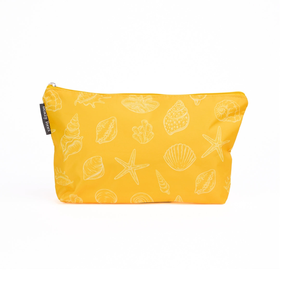 Water-Resistant & Lightweight Zip Beach Pouch - Sea Shells – Beachy Tones