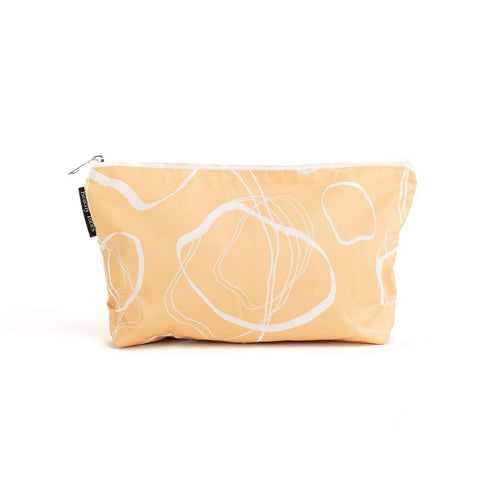 Water-Resistant & Lightweight Zip Beach Pouch - Lines in the Sand ...