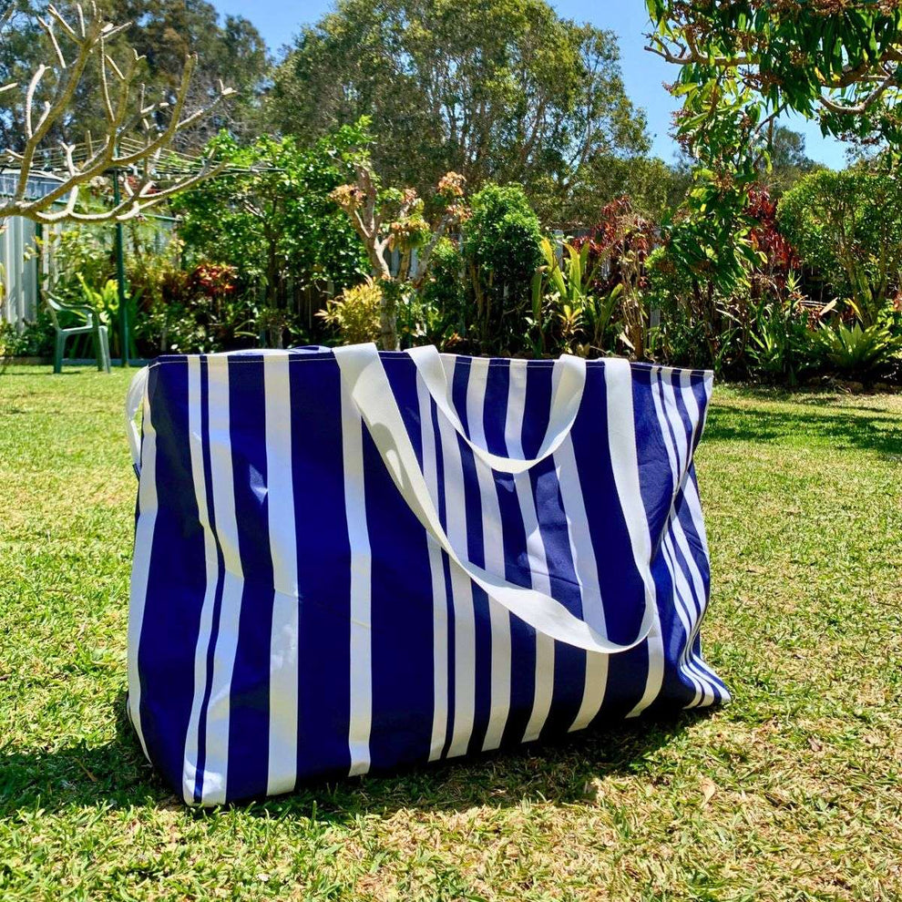 Water-Resistant Extra-Large Beach Bag with Zipper - The Mediterranean ...